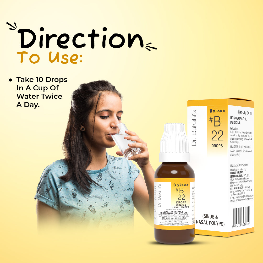 B22 DROPS (SINUS & NASAL POLYPS) – Buy Bakson