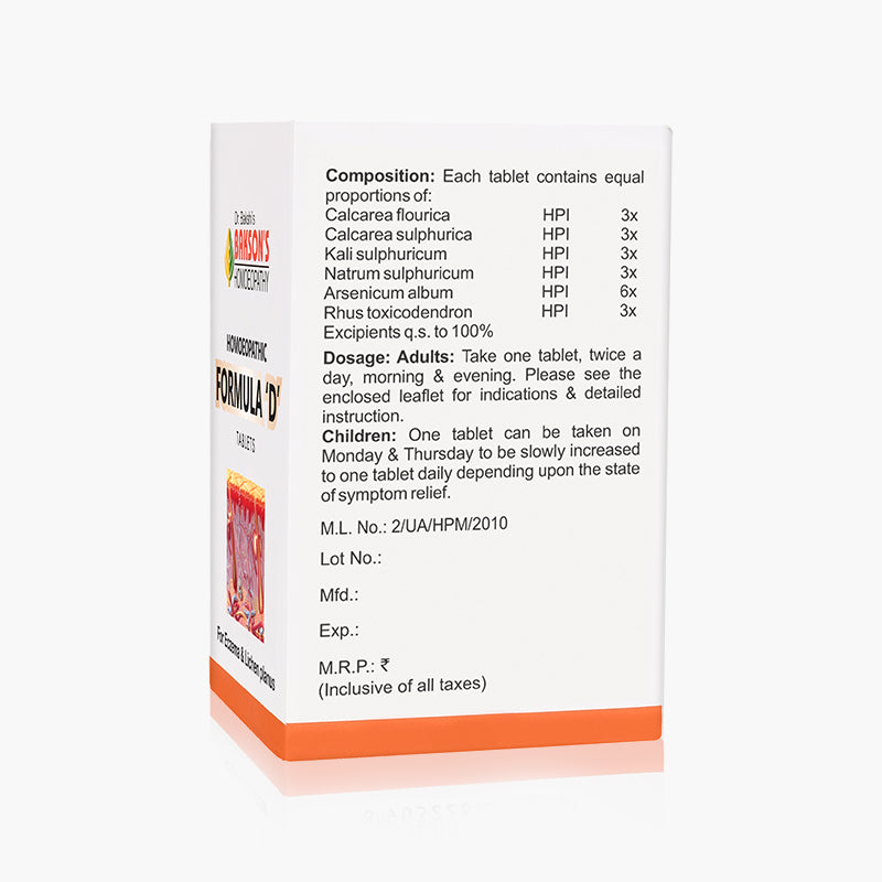 FORMULA 'D' TABLETS – Buy Bakson